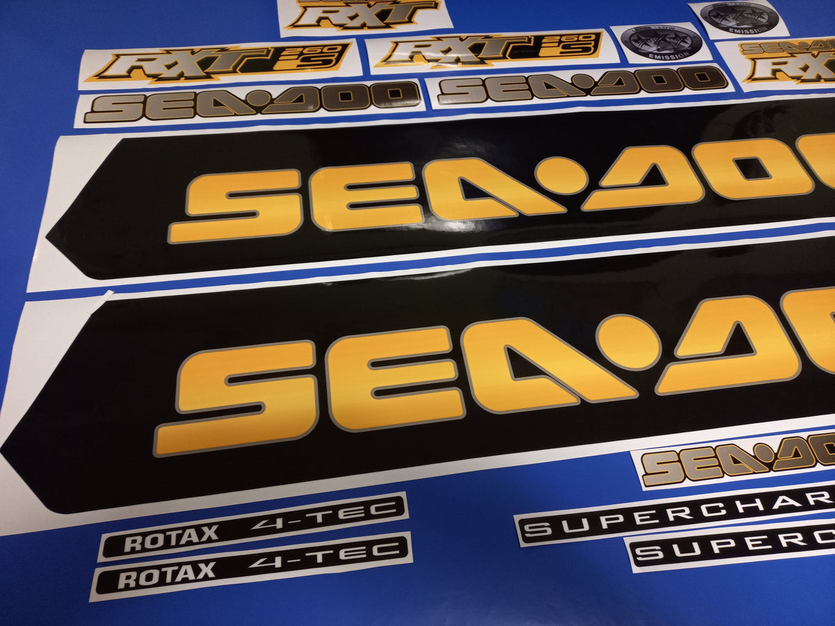 Stickers set for Sea-doo Rxt 260 IS -model 2010 Graphics decals kit ...