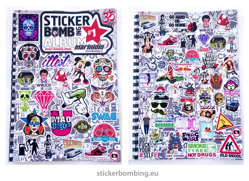 Sticker Bombing Album #1 - Sticker Bombing Pack #1 - Sticker Book #1 ...