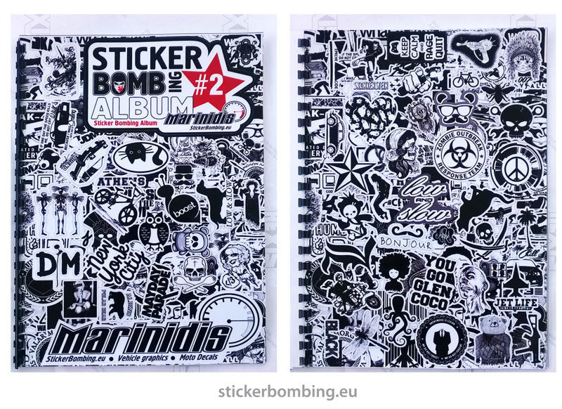 Sticker Bombing Album #2 "Black & White Edition" – StickerBombing.eu