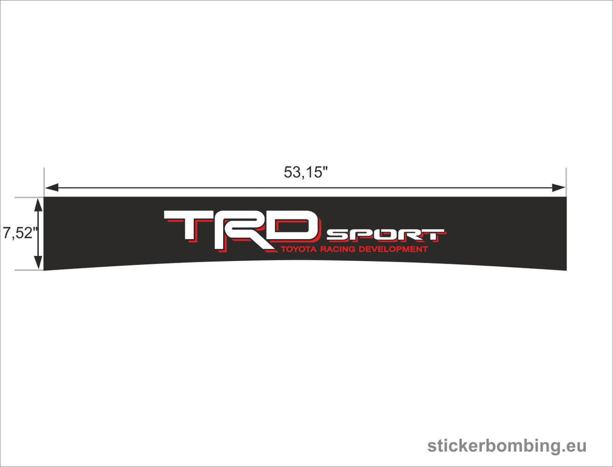 Windshield Banner Decal Toyota TRD Sport – StickerBombing.eu