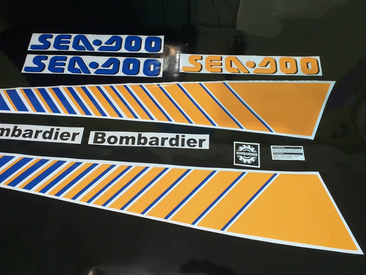 Stickers set for Sea-doo SP Bombardier 1990-1991-Graphics decals kit ...